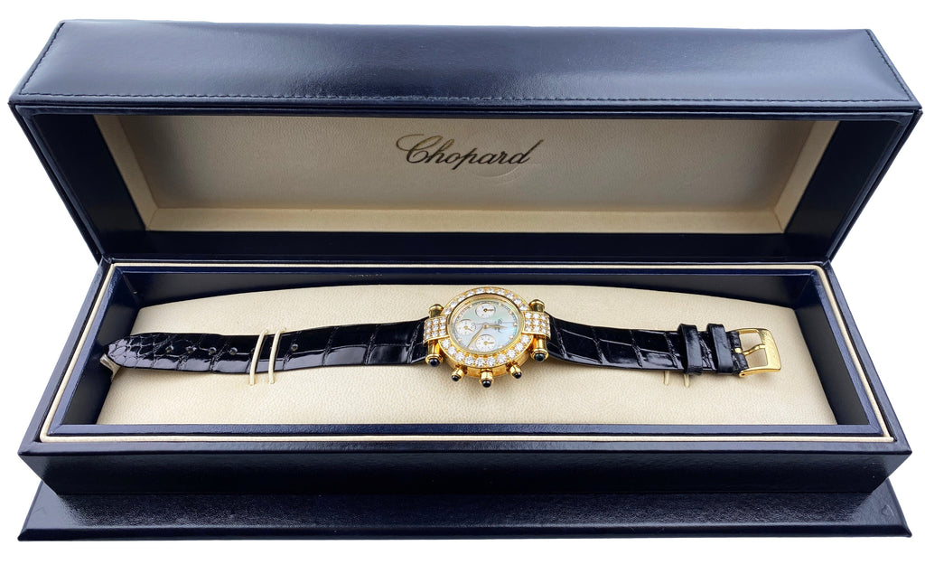 Chopard Imperiale 38/3168-23 MOP Diamond 18K Yellow Gold Ladies Watch