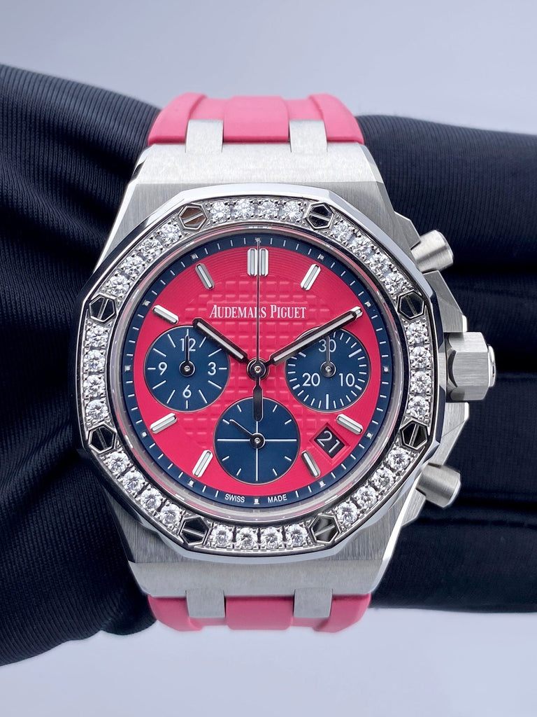Audemars Piguet Royal Oak Offshore 26231ST Diamond Pink Dial Ladies Wa
