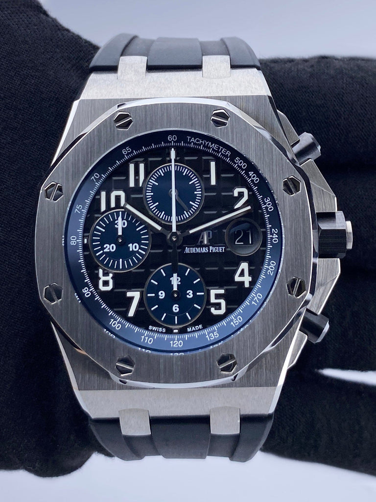 Audemars Piguet Royal Oak Offshore 26470ST Black Dial Mens Watch Box P