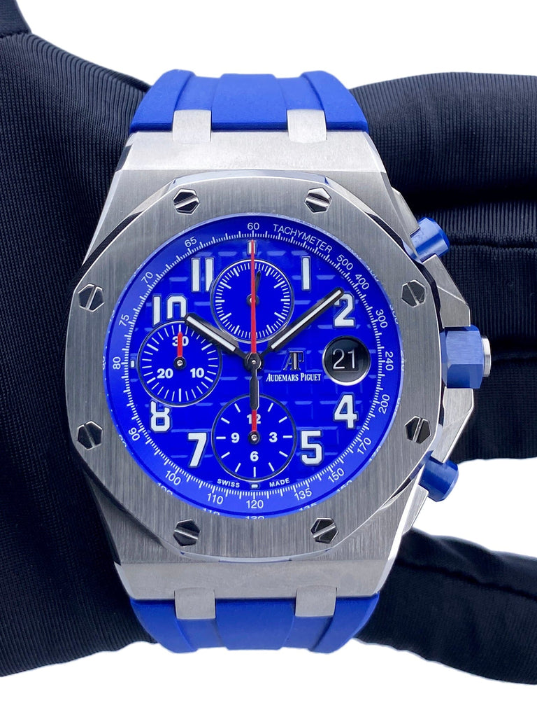 Audemars Piguet Royal Oak Offshore 26470ST Blue Indigo Dial Mens Watch