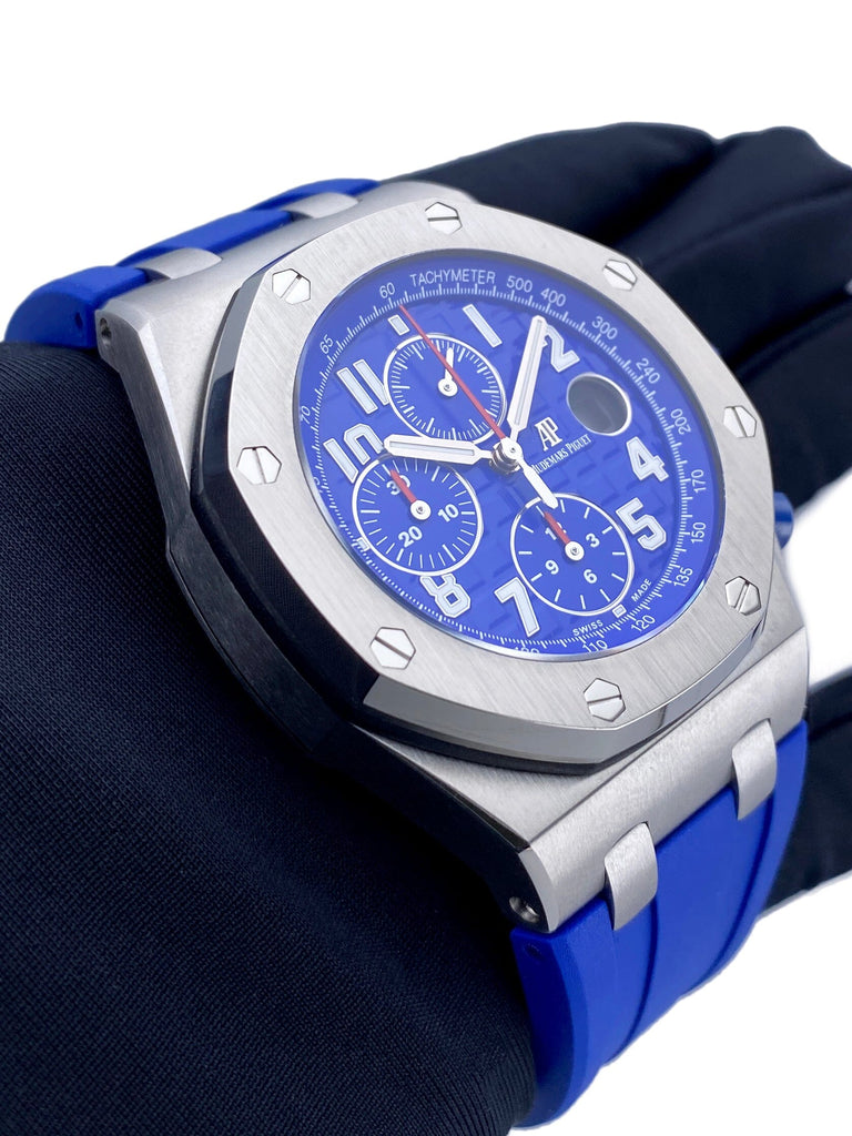 Audemars Piguet Royal Oak Offshore 26470ST Blue Indigo Dial Mens Watch