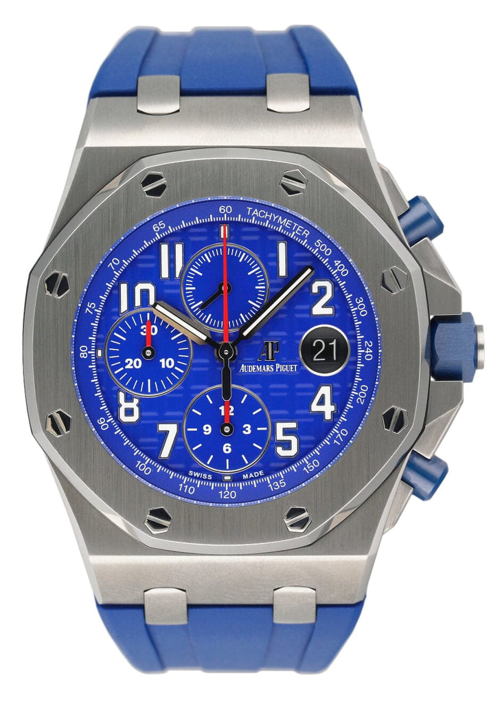 Audemars Piguet Royal Oak Offshore 26470ST Blue Indigo Dial Mens Watch