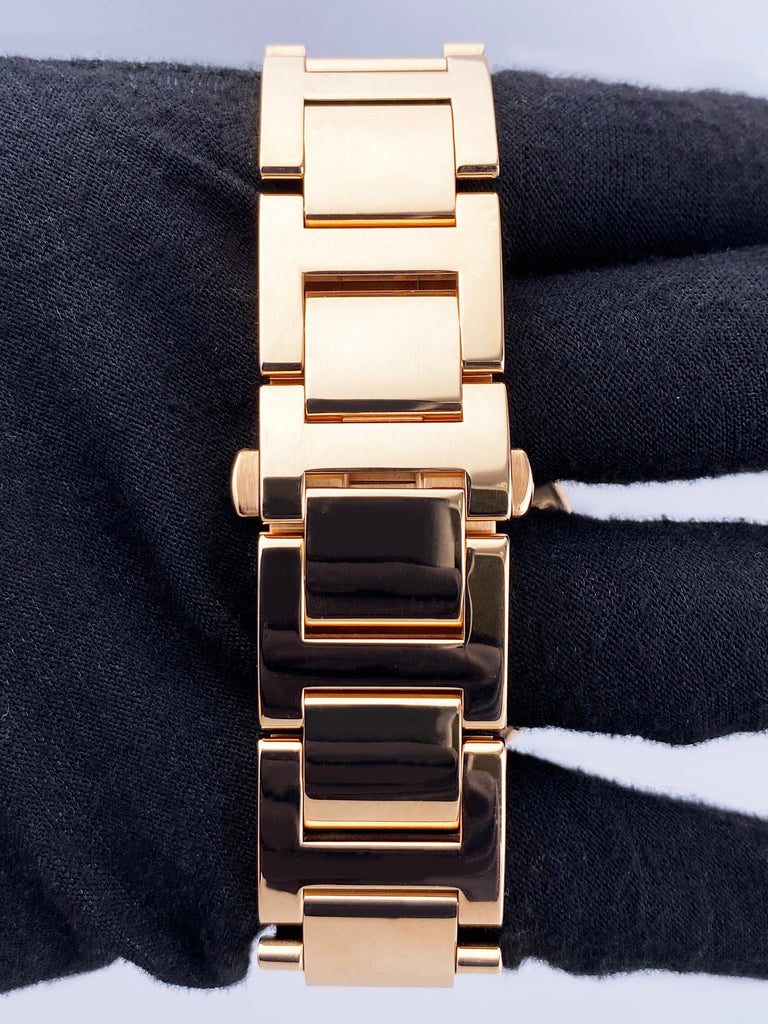 Cartier Ballon Bleu WJBB0038 Diamond 18K Rose Gold Mens Watch Box Pape