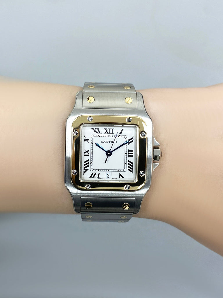 Cartier Santos Galbee W20011C4 187901 Two Tone Mens Watch