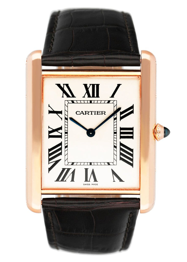 Cartier Tank Louis XL W1560017 18K Rose Gold Mens Watch