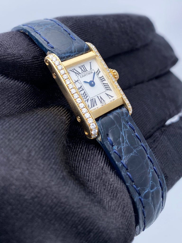 Cartier Tank Mini WB200751 Diamond Ladies Watch