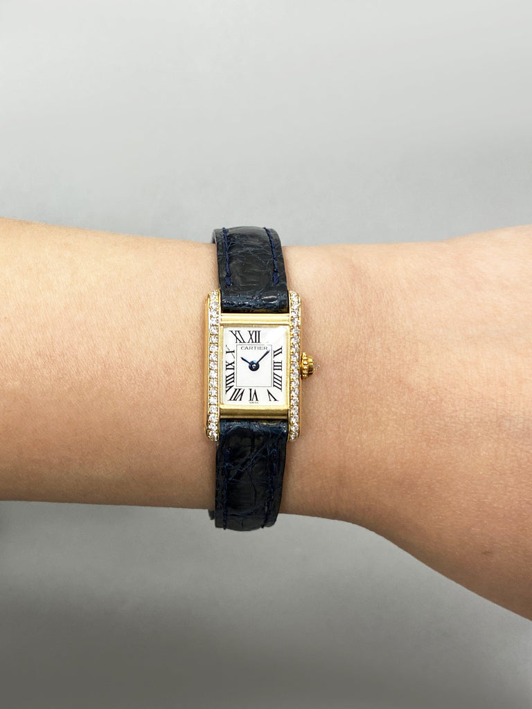 Cartier Tank Mini WB200751 Diamond Ladies Watch