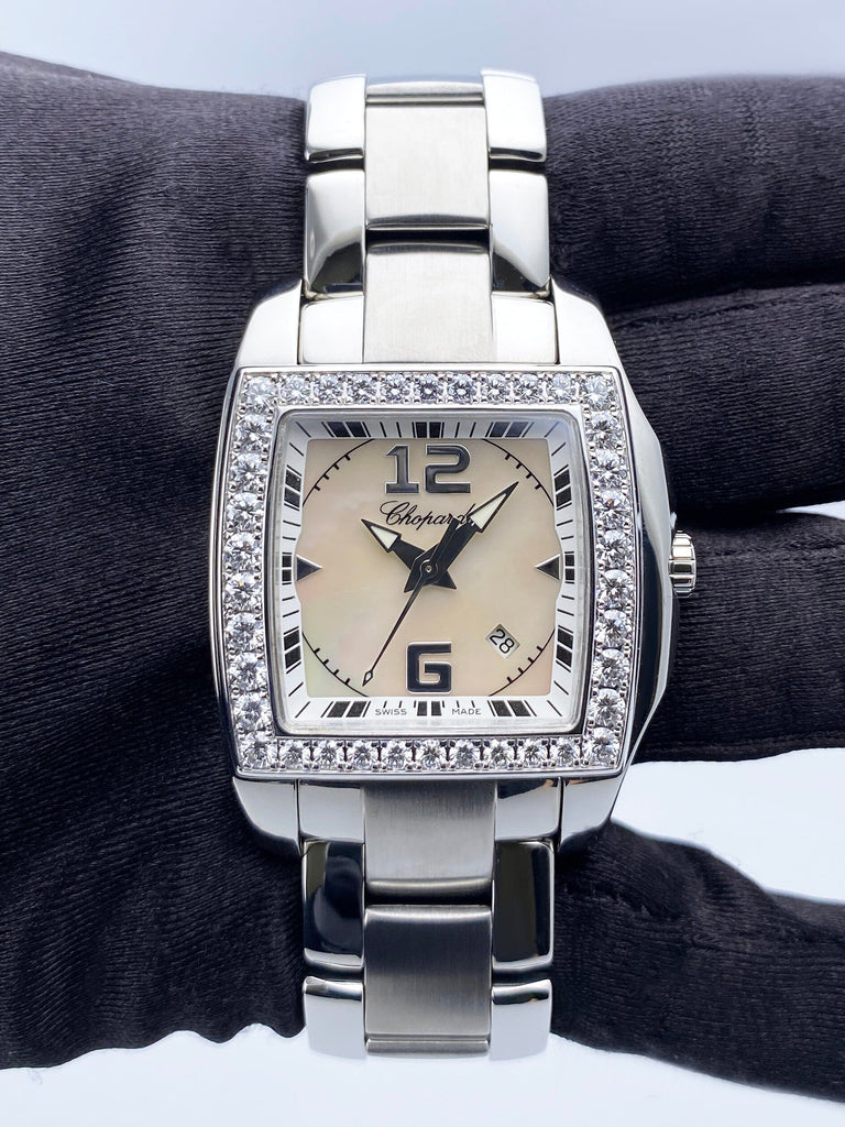 Chopard Two O Ten 8464 MOP Dial Diamond Steel Watch