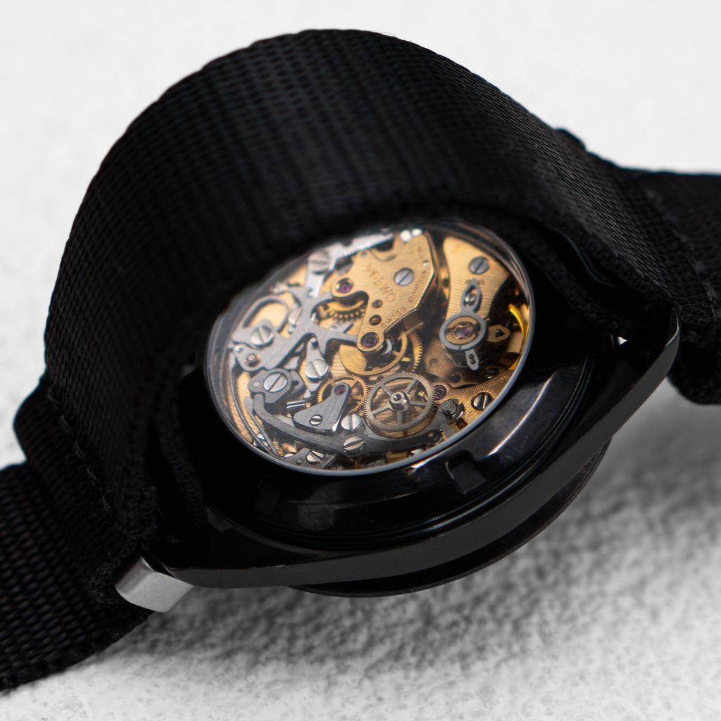 Custom Omega Speedmaster DLC Black Dial Mens Watch