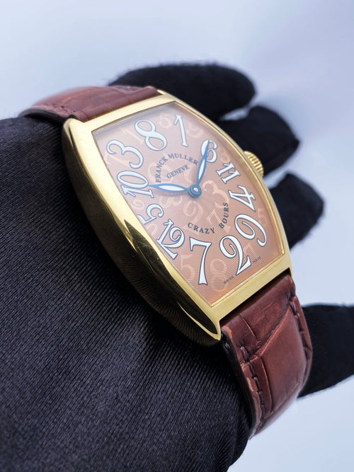 Franck Muller 5850 Crazy Hours Chocolate Brown | Phigora