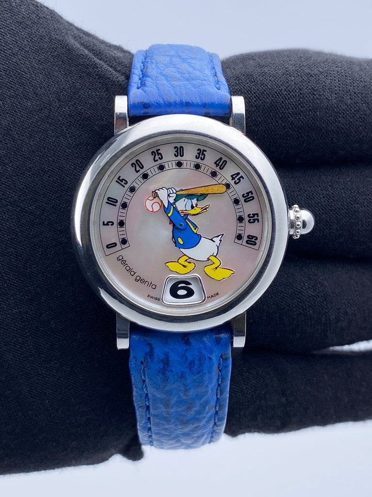 Gérald Genta Retro Disney G.3612 Donald Duck MOP Dial Mens Watch Paper