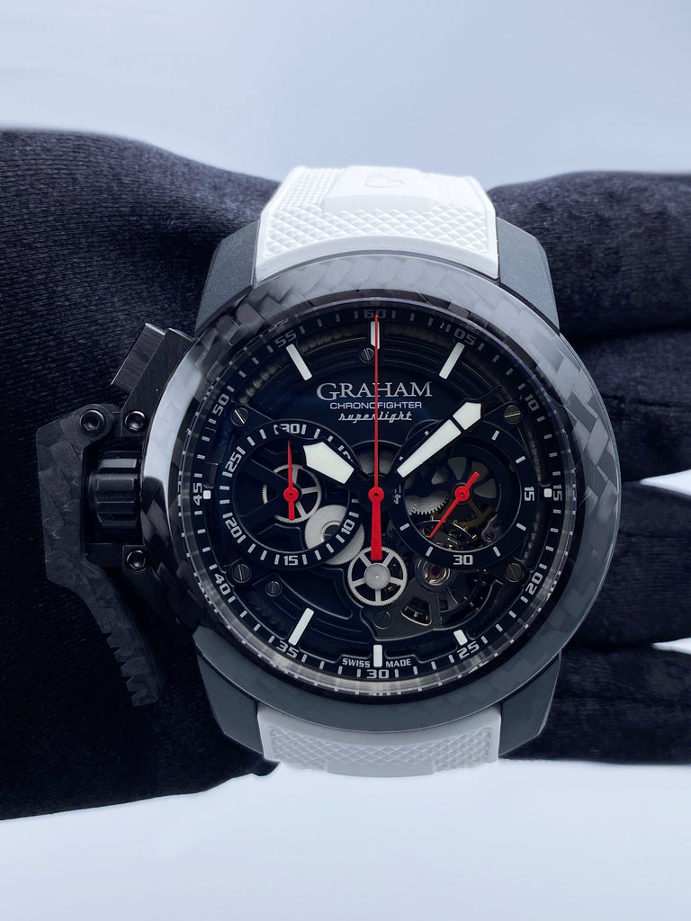 New Graham Chronofighter Oversize Superlight Skeleton Dial Mens Watch