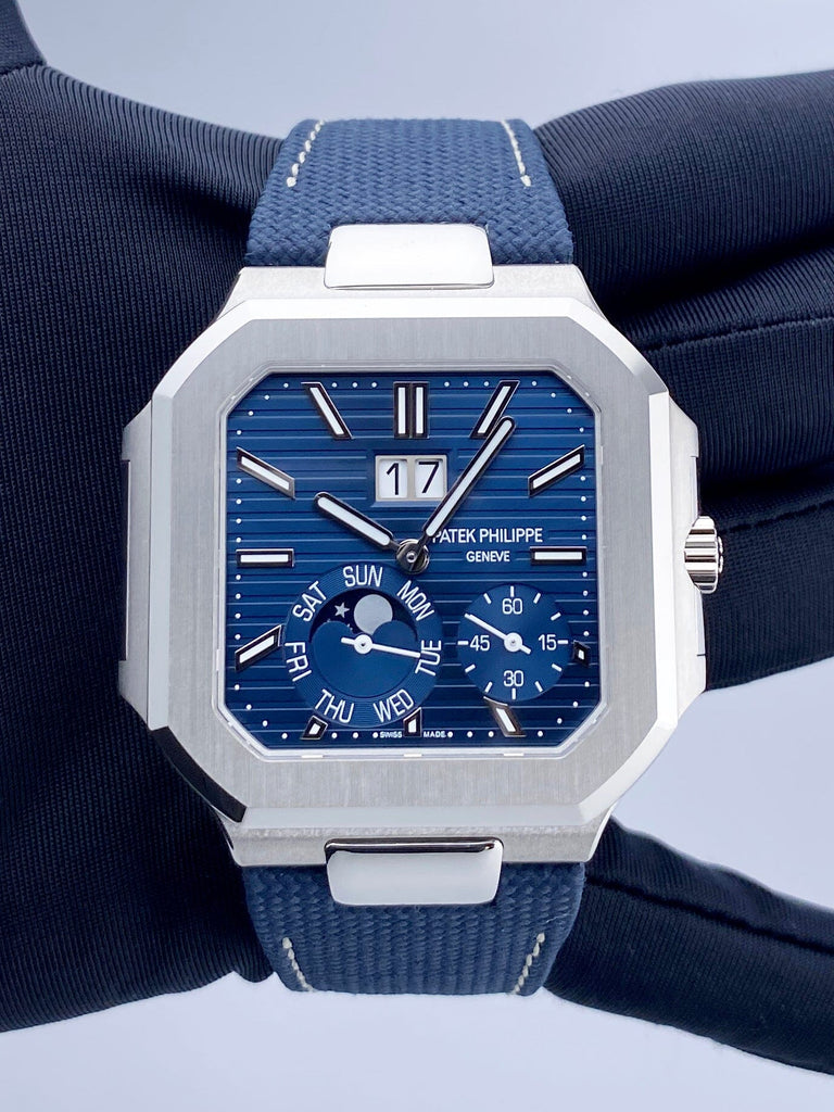 Patek Philippe Cubitus 5822P Blue Dial Mens Watch Box Papers