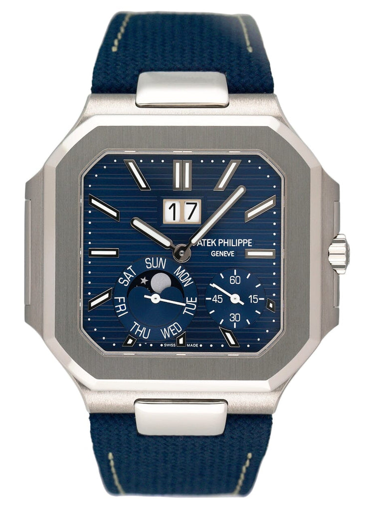 Patek Philippe Cubitus 5822P Blue Dial Mens Watch Box Papers