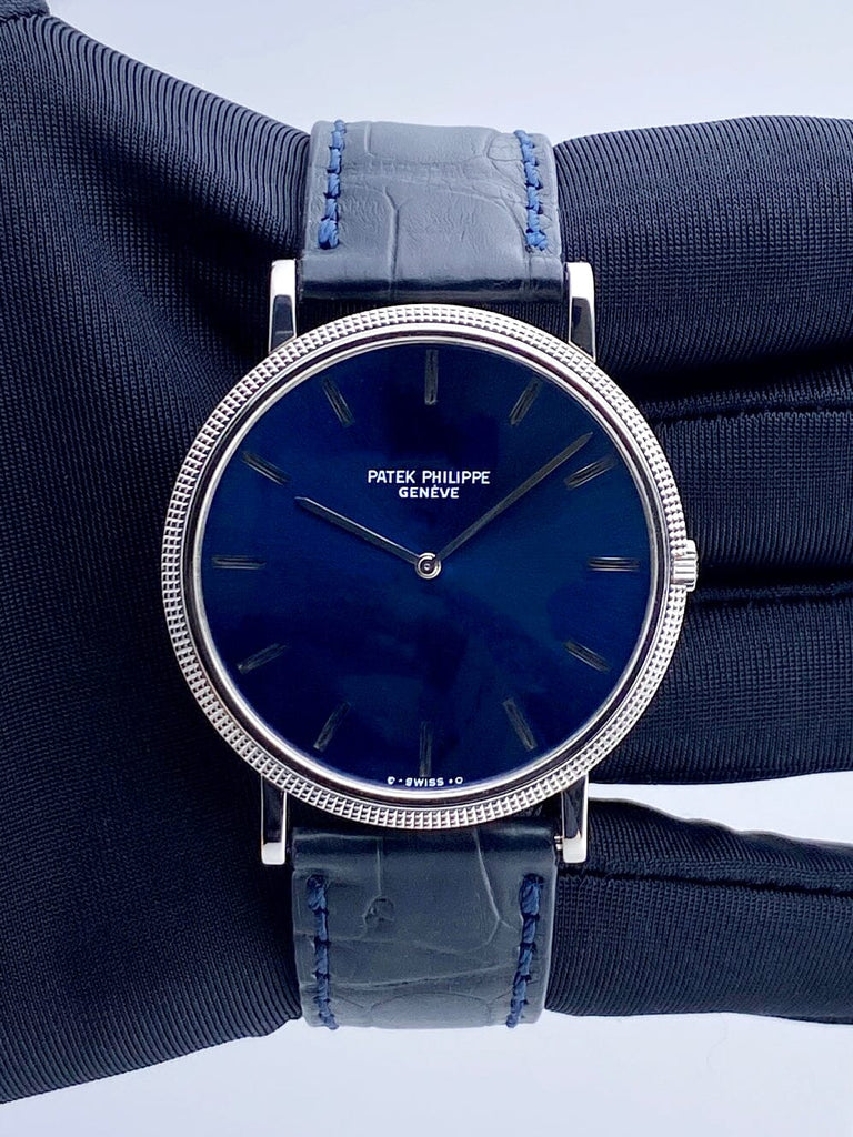 Patek Philippe Calatrava 3588/1G Blue Dial Mens Watch