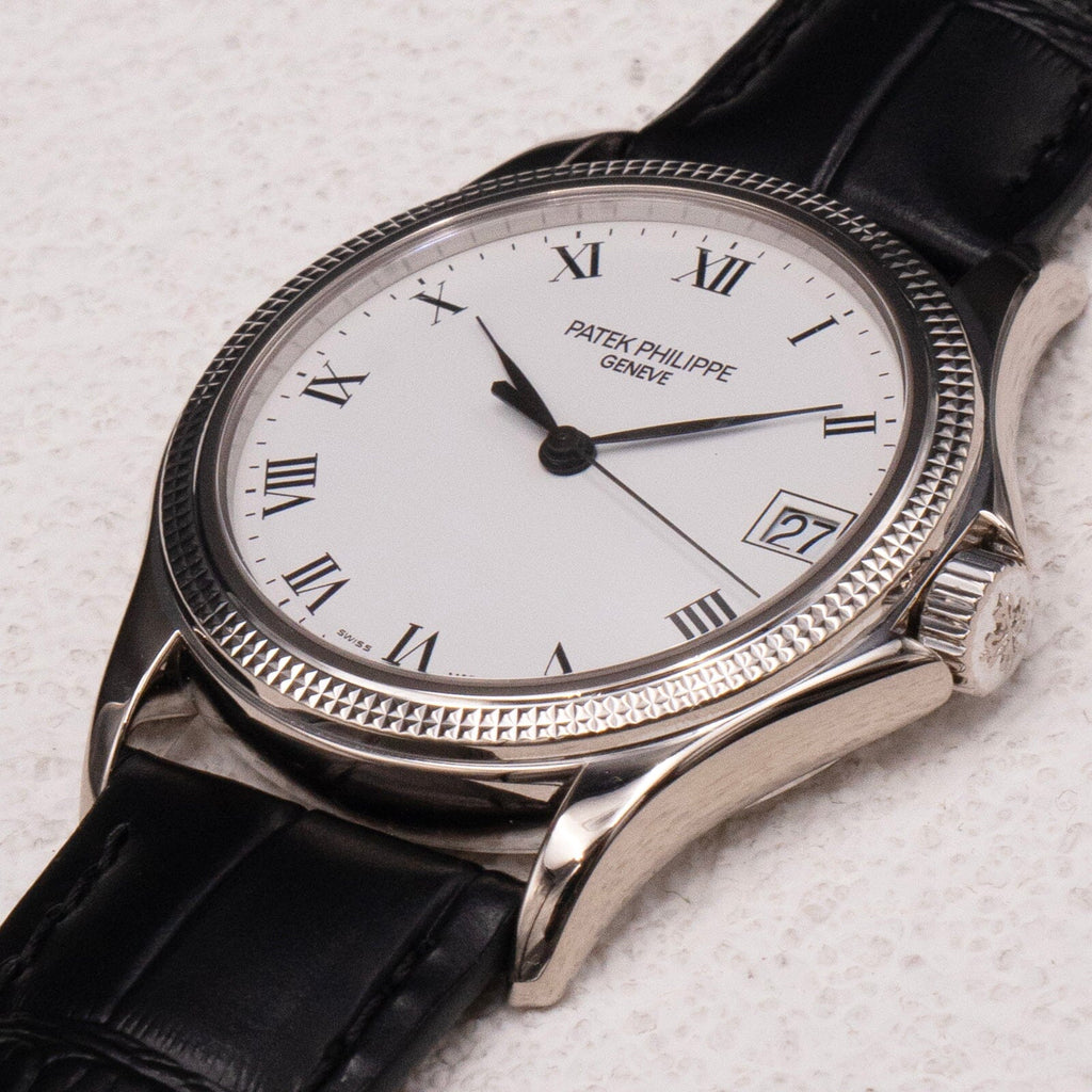 Patek Philippe Calatrava 5117G 18K White Gold Mens Watch With Papers