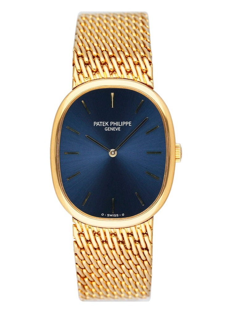 Patek Philippe Ellipse 3848 Blue Dial 18K Yellow Gold Watch