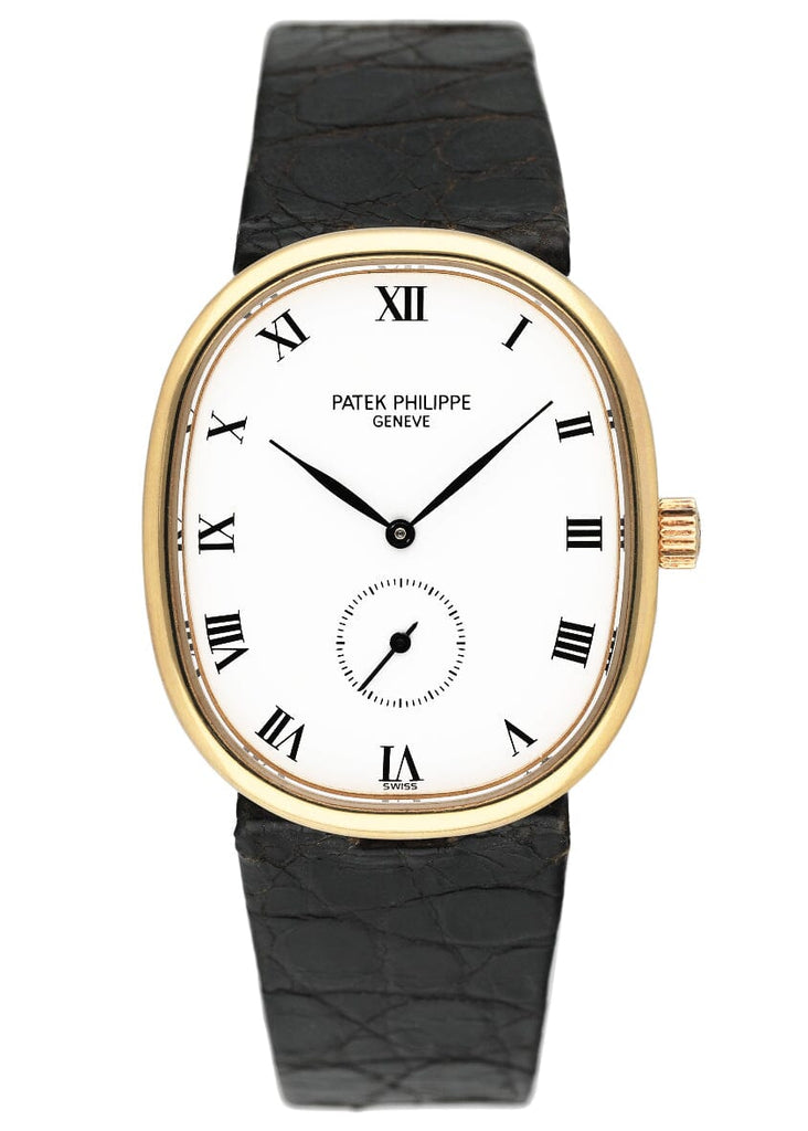 Patek Philippe Ellipse 3978J White Dial 18K Yellow Gold Mens Watch