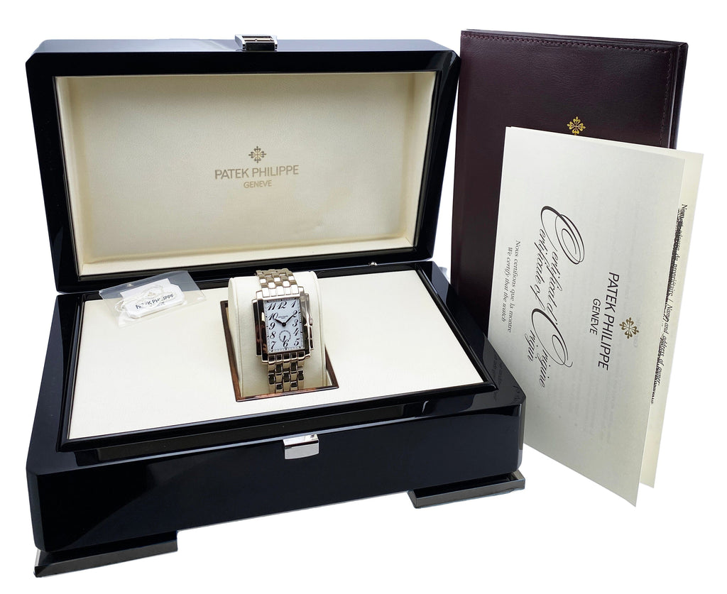 Patek Philippe Gondolo 5024/1G 18K White Gold Mens Watch Box Papers