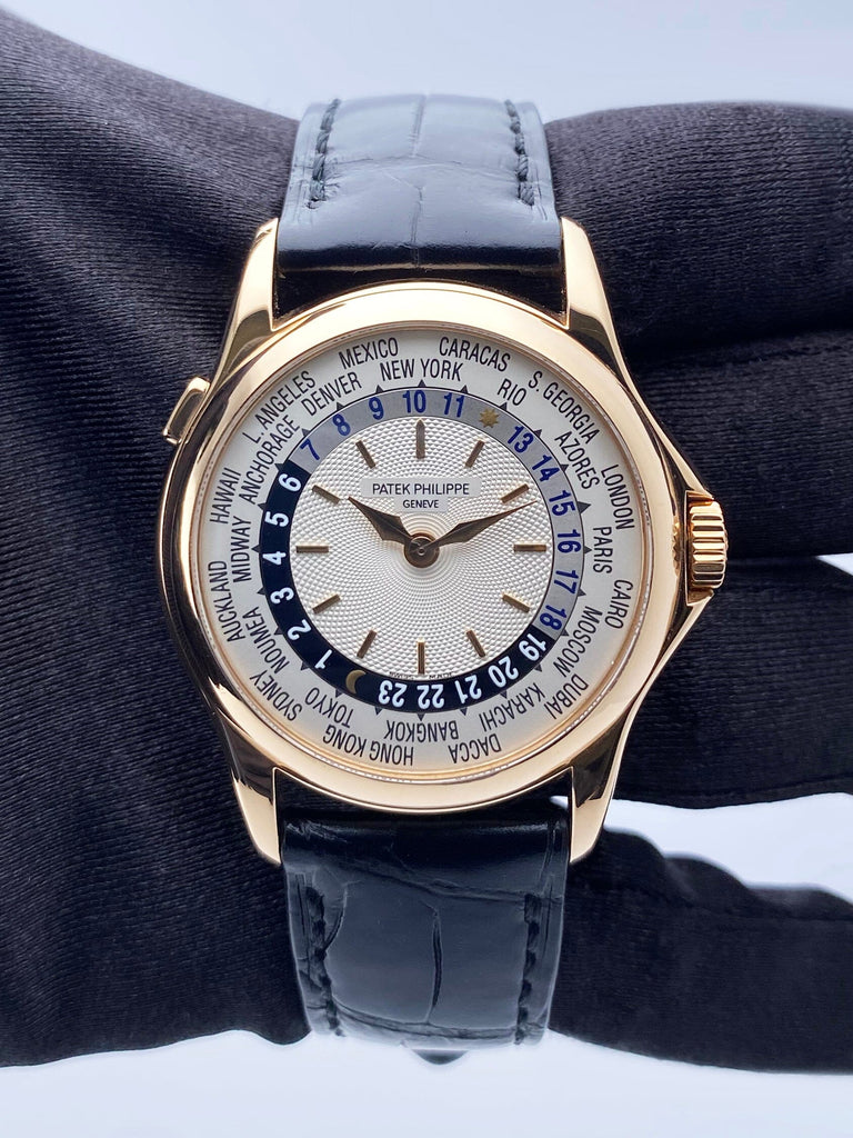 Patek Philippe World Time 5110R 18K Rose Gold Mens Watch