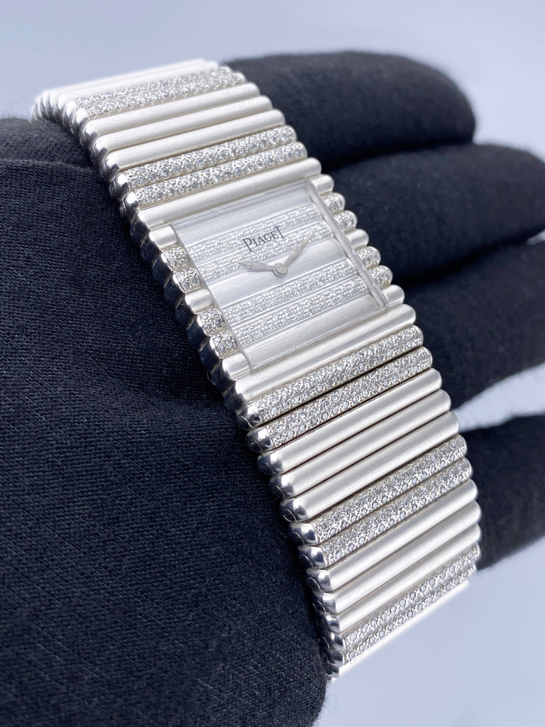 Piaget Polo Square 7131 C151 Diamond 18K White Gold Watch