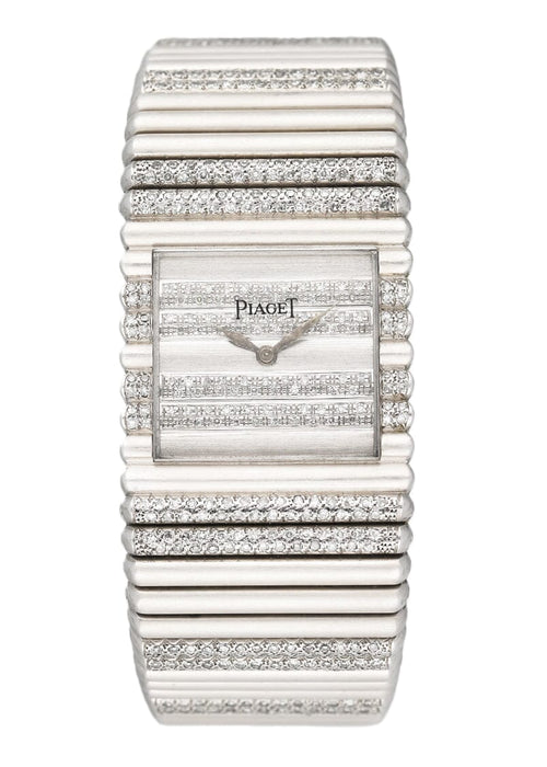 Piaget Polo Square 7131 C151 Diamond 18K White Gold Watch