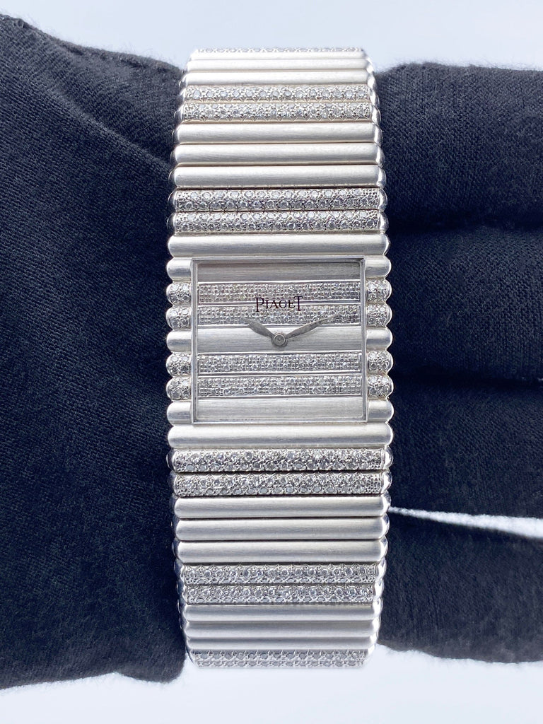 Piaget Polo Square 7131 C151 Diamond 18K White Gold Watch
