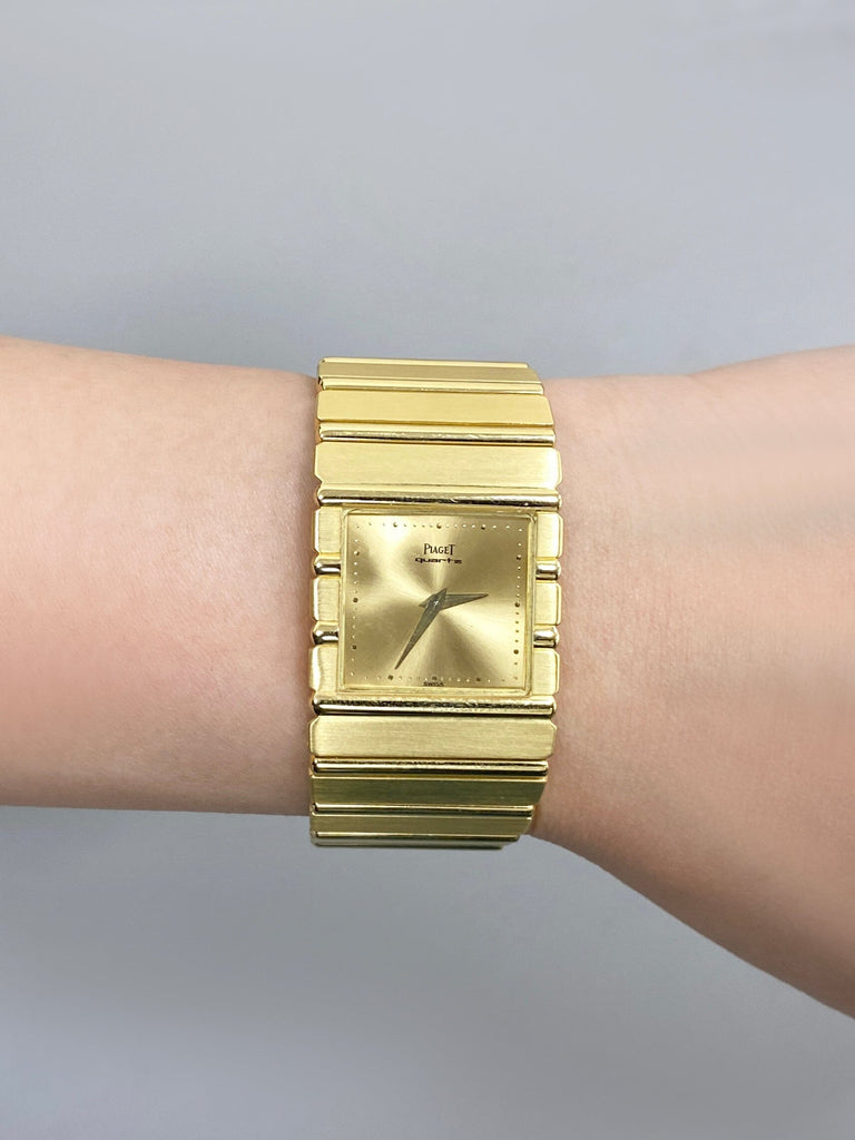 Piaget Polo Square 7131 C701 18K Yellow Gold Ladies Watch