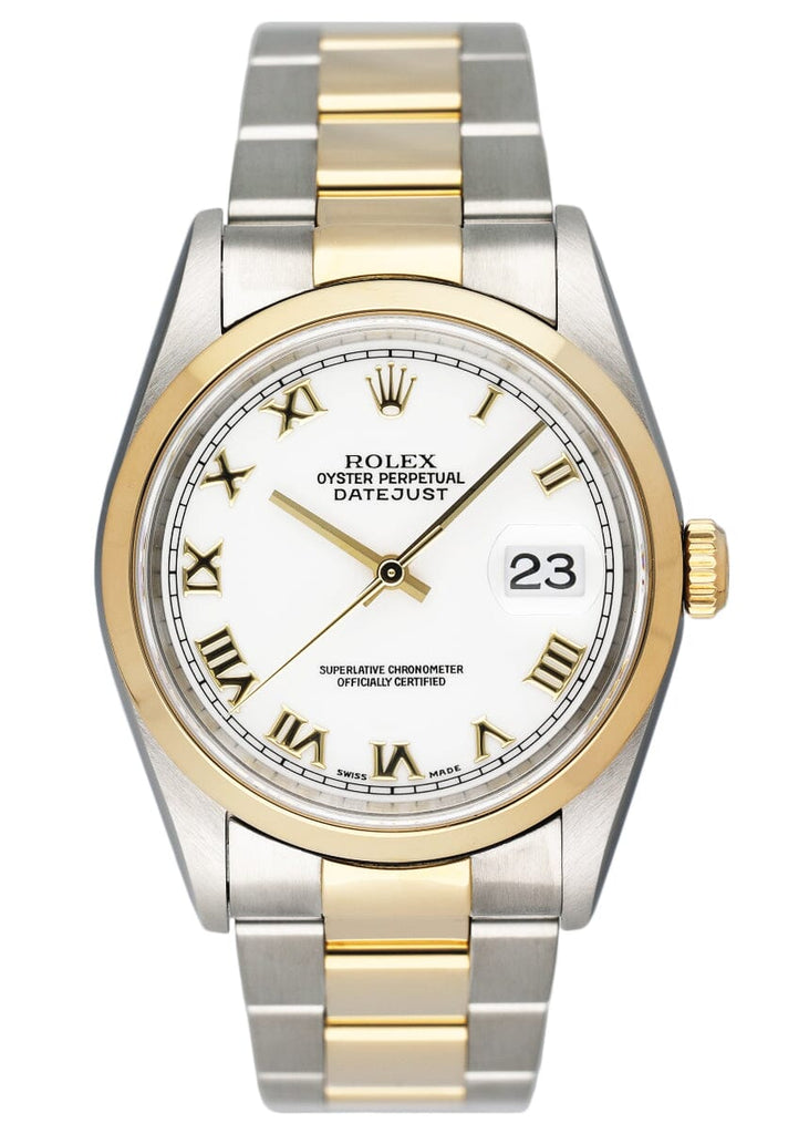 Rolex Datejust 16203 White Dial Mens Watch