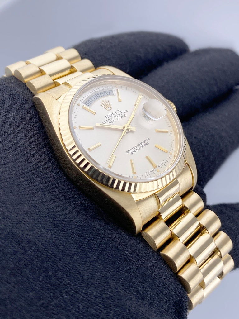 Rolex Day Date 18038 18K Yellow Gold Mens Watch