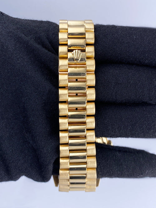 Rolex Day-Date 18338 Diamond 18K Yellow Gold Mens Watch