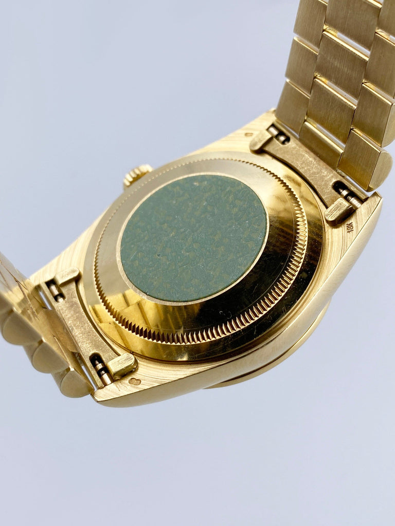 Rolex Day Date 18388 Diamond Ruby Pave Dial Mens Watch