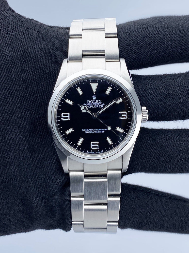 Rolex Explorer 114270 Engraved Mens Watch