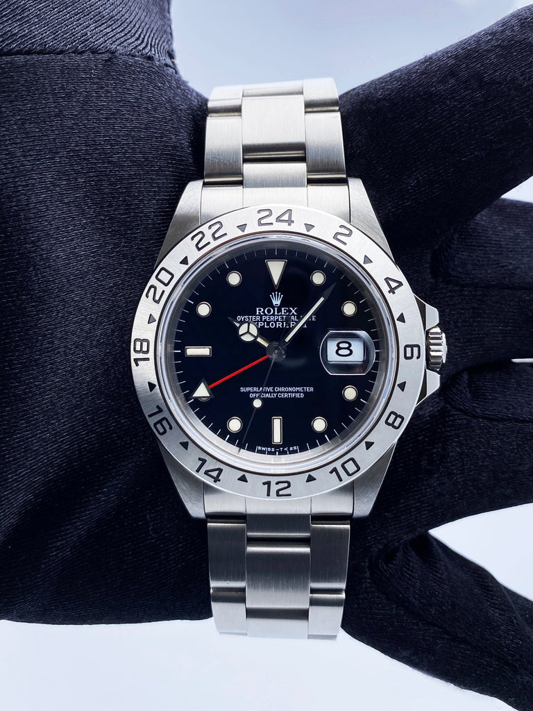 Rolex Explorer II 16570 Black Dial Mens Watch