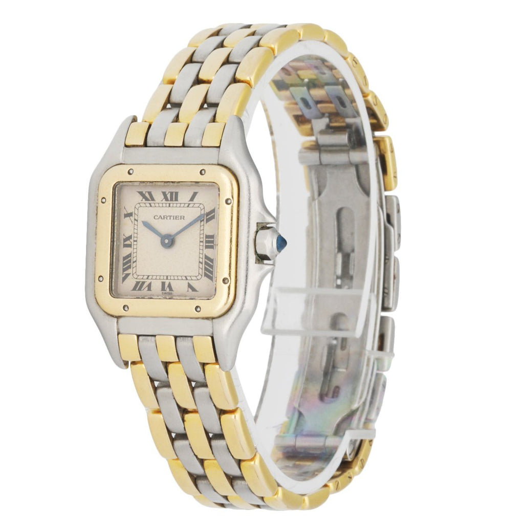 Cartier Panthere Three Row Ladies Watch Box, Paper & Original Receipt