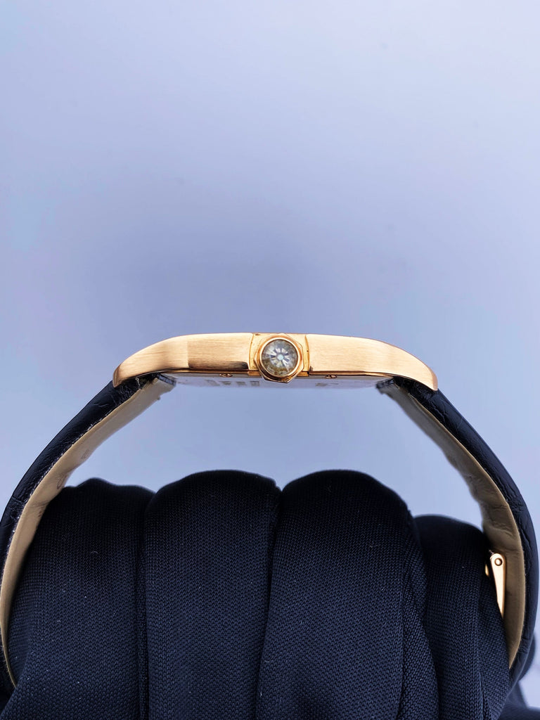 Cartier Santos Dumont WH100351 Rose Gold Diamond Ladies Watch Box Pape