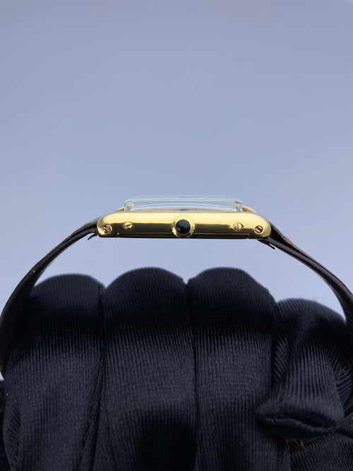 Cartier Tank 13433 Patek Movement Yellow Gold Ladies Watch