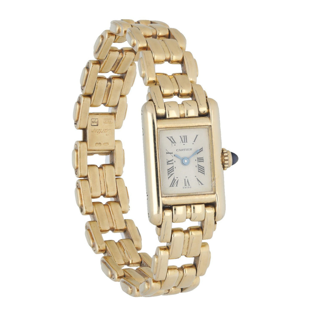 Cartier Tank 828003 18K Yellow Gold Ladies Watch