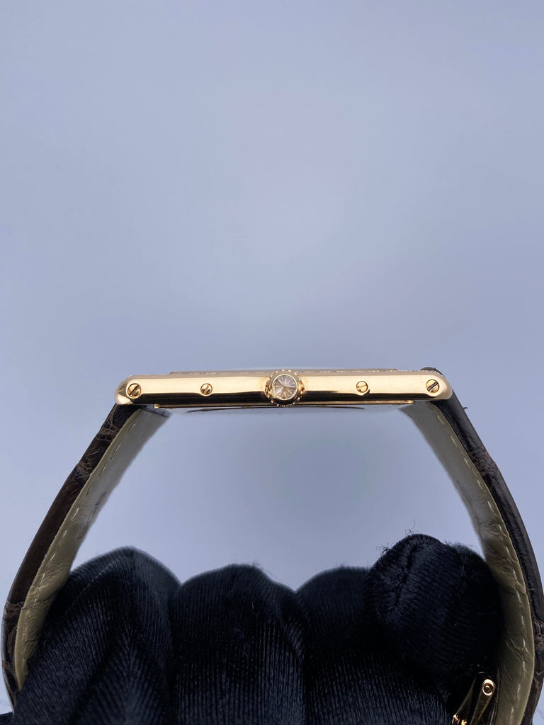 Cartier Tank Louis XL WT200005 Diamond 18K Rose Gold Mens Watch Box Pa