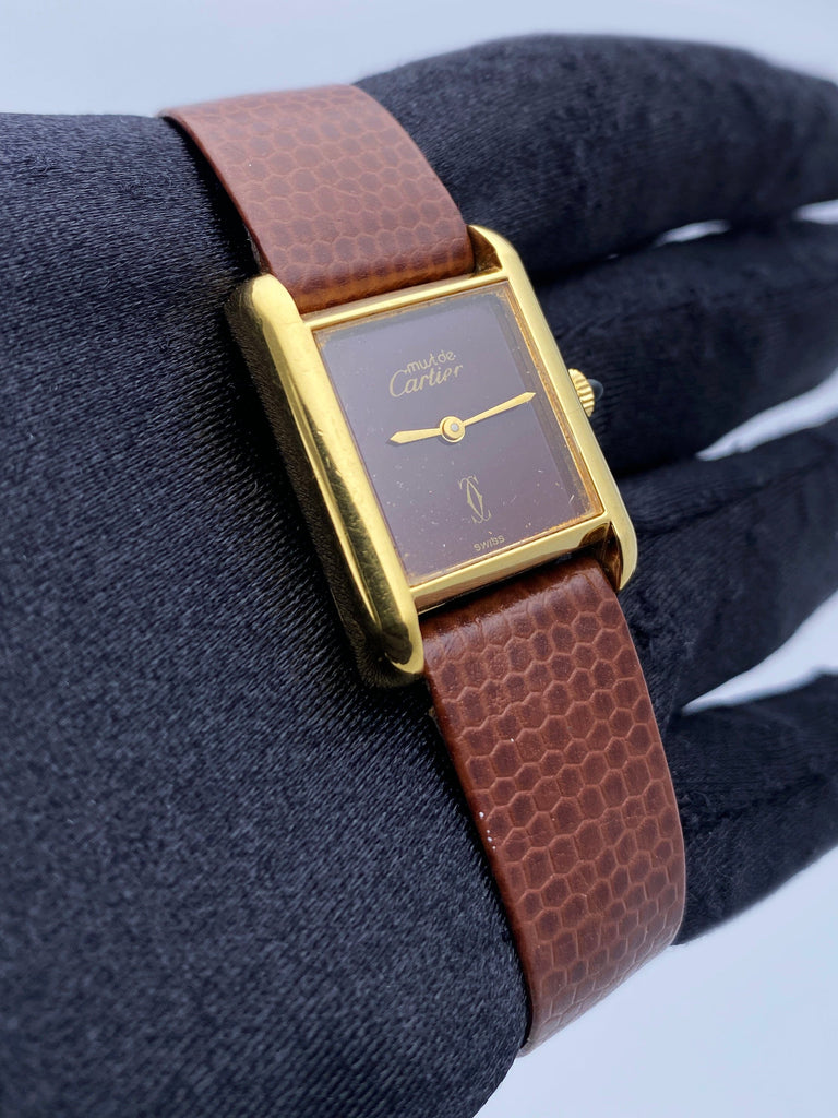 Cartier Tank Must 18K Yellow Gold Ladies Watch