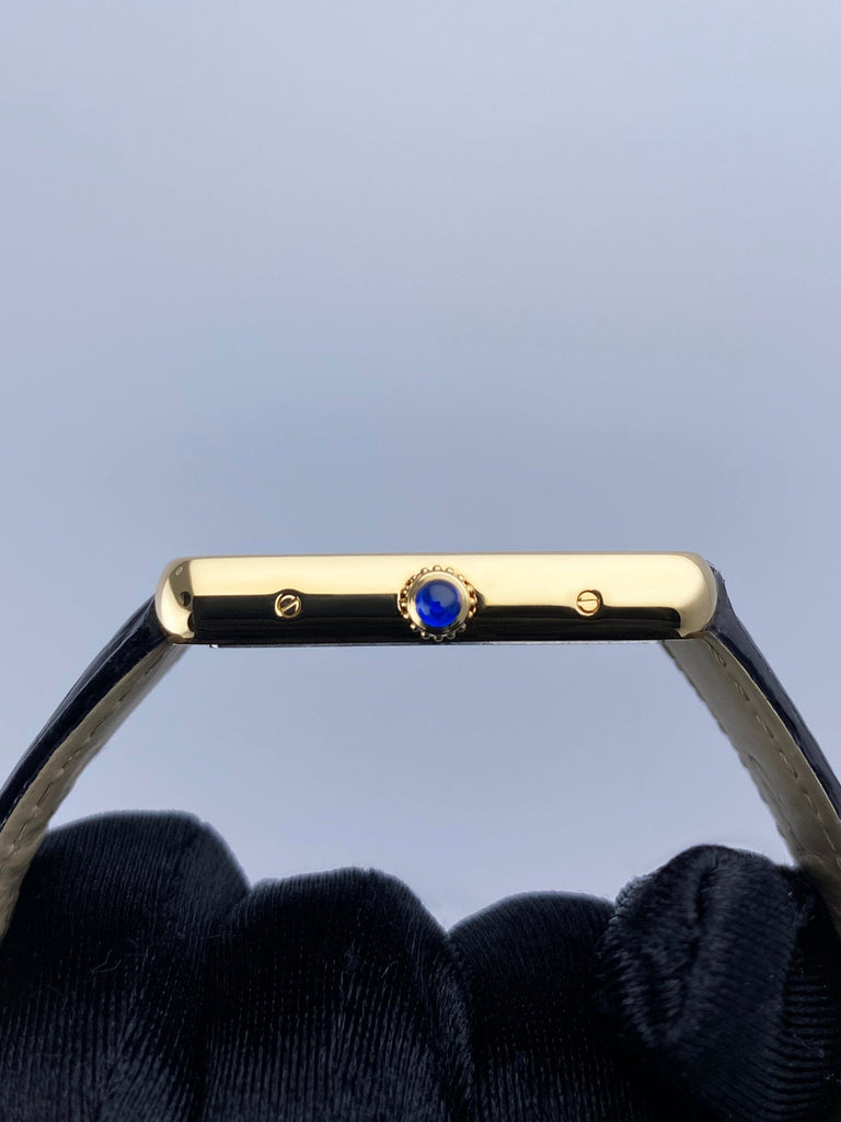 Cartier Tank Solo W1018855 Large Size 18K Yellow Gold Ladies Watch