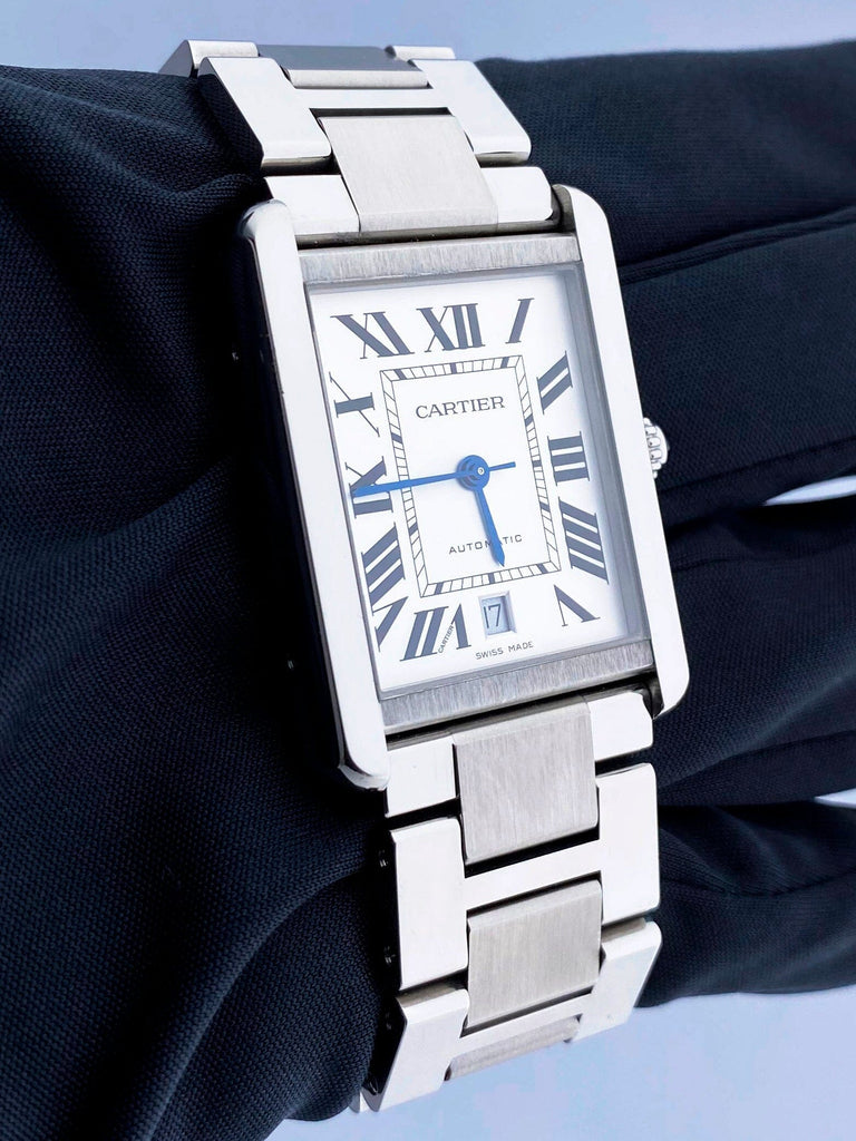 Cartier Tank Solo XL W5200028 Stainless Steel Mens Watch