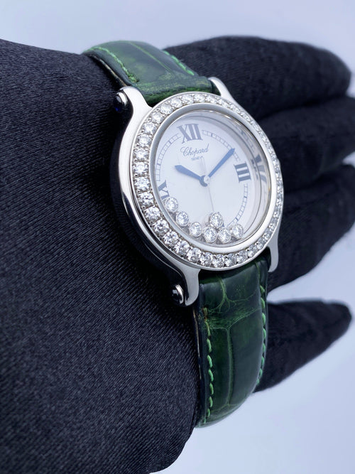 Chopard Happy Sport 27/8236-23 White Dial Ladies Watch Box Papers