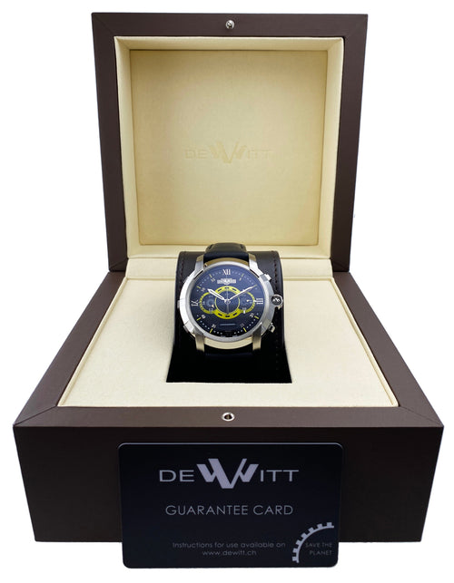 Dewitt Academia FTV.CHR.006.RFB Black & Yellow Dial Mens Watch Box Pap