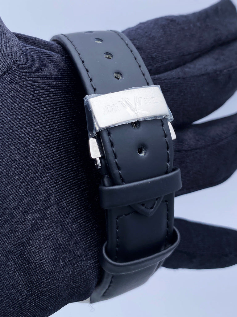 Dewitt Academia FTV.CHR.007.RFB Black Dial Mens Watch Box Papers