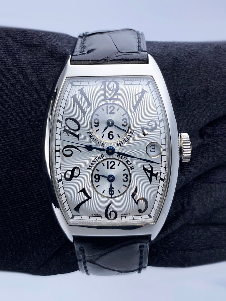 Franck Muller Master Banker 6850 MB Silver Dial Watch Box Papers
