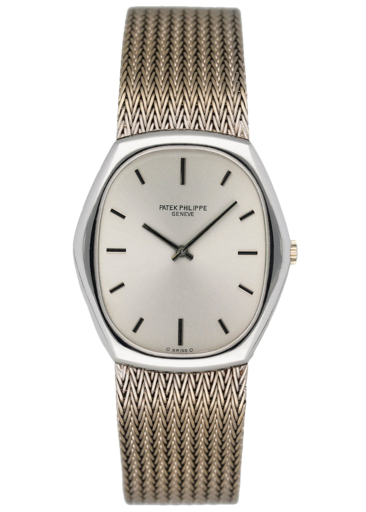 Patek Philippe 3858 18K White Gold Mens Watch