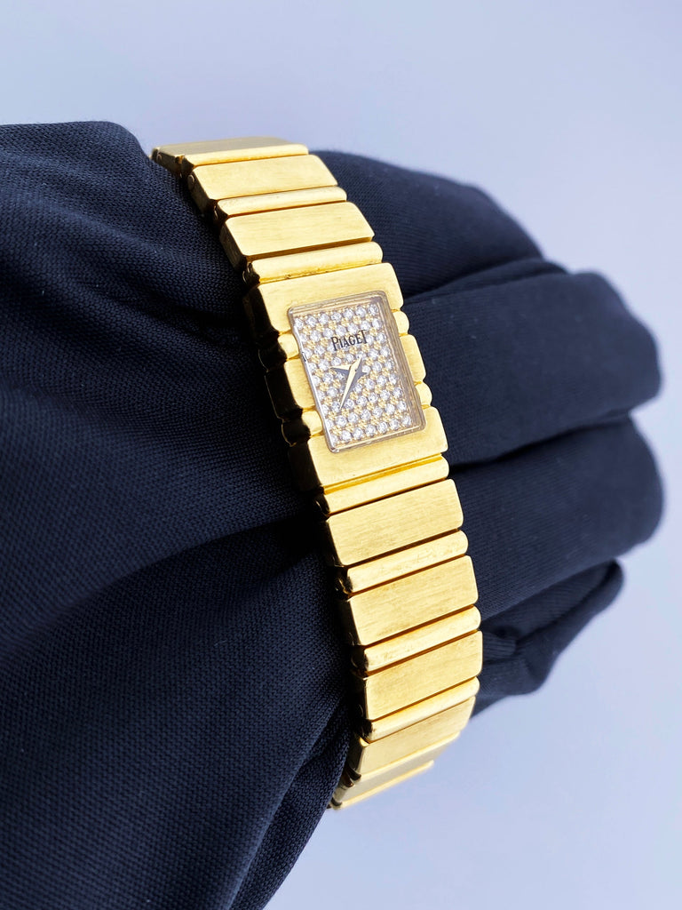 Piaget Quartz 15201C701 Diamond Dial 18K Yellow Gold Ladies Watch