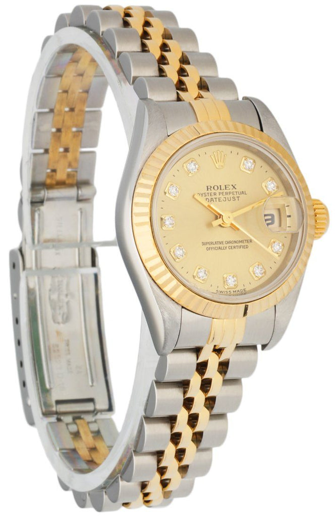 Rolex Datejust 69173 Diamond Dial Ladies Watch