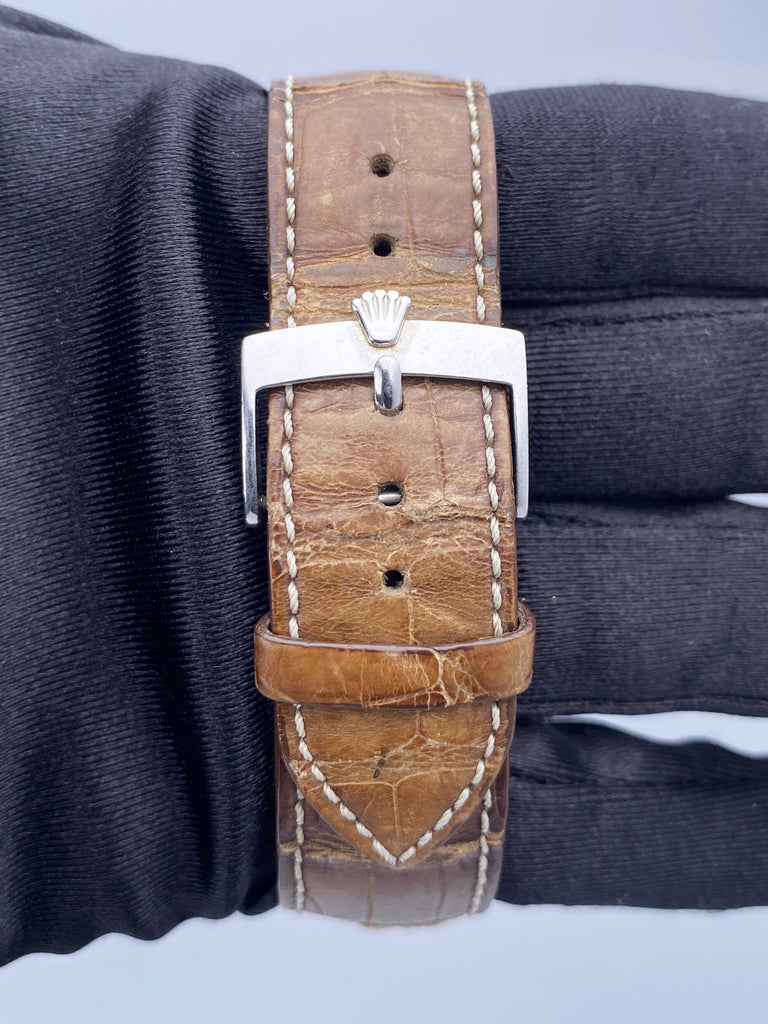 Rolex Cellini Danaos 4233 18K White & Rose Gold Mens Watch Box Papers